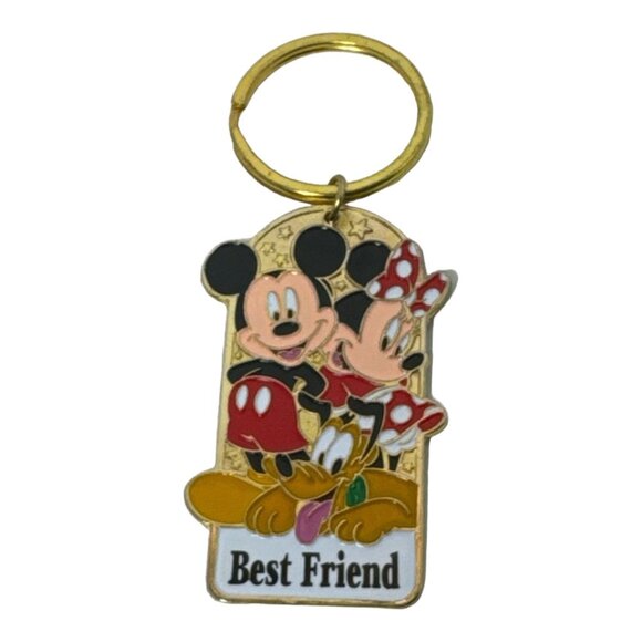 Disney | Jewelry | Minnie Mickey Mouse Pluto Dog Best Friend Keychain ...